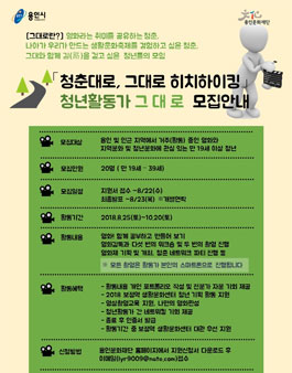 2018 청춘대로, 그대로 히치하이킹 청년활동가 모집 - WEVITY(위비티) 공모전